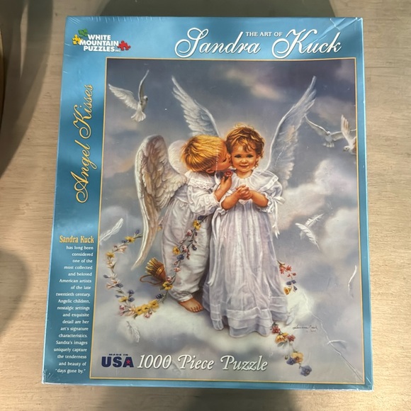 White Mountain | Games | The Art Of Sandra Kuck Angel Kisses 00 Pc Puzzle White Mountain Puzzle ...